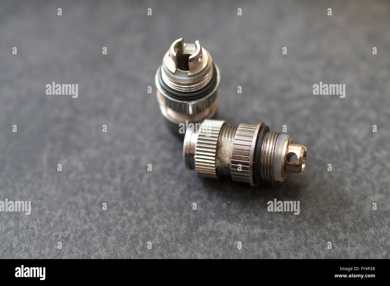 Rebuildable Vaping Atomizer in close up Stock Photo - Alamy