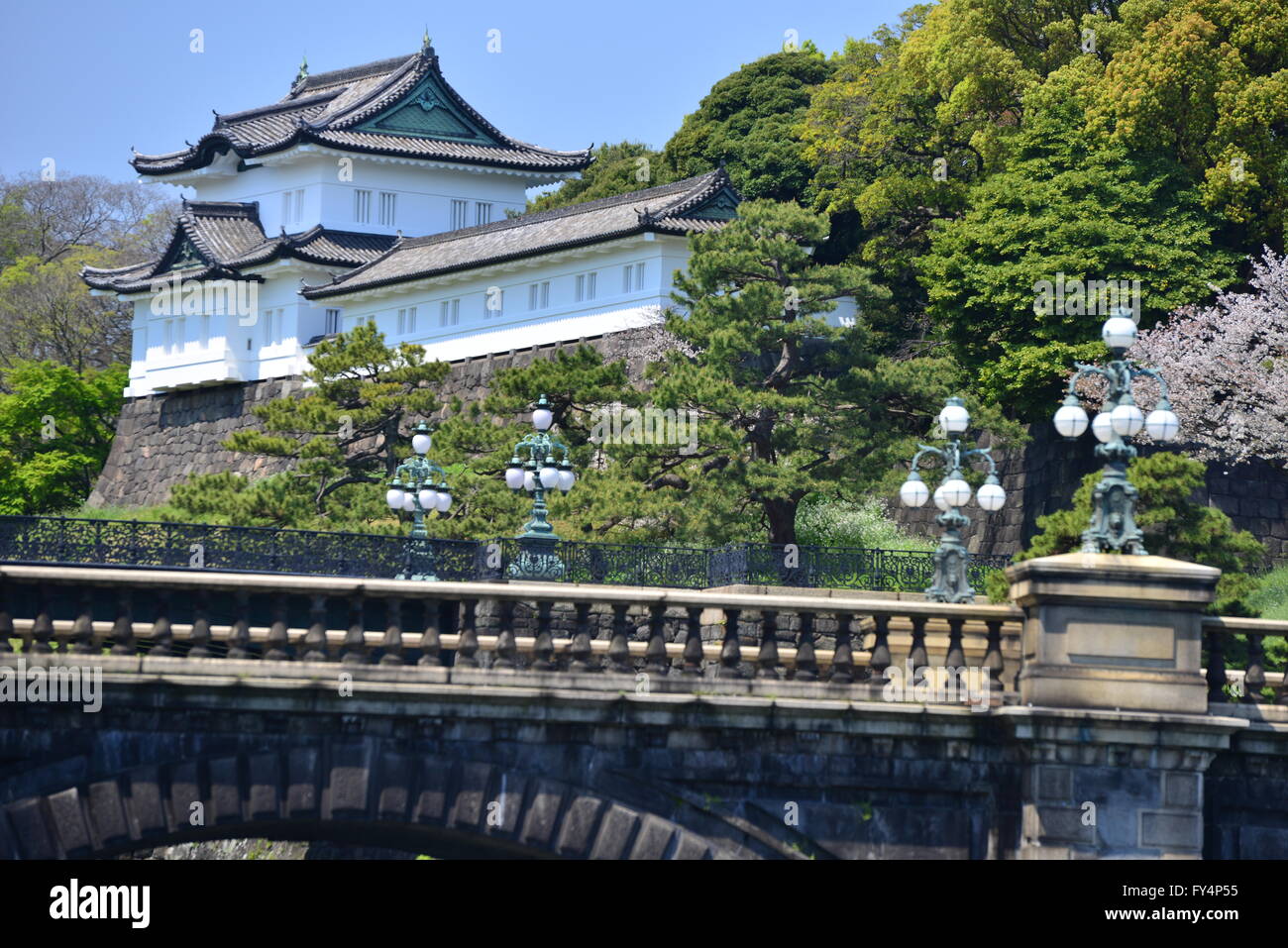 Japan the nijubashi double bridge hi-res stock photography and images ...