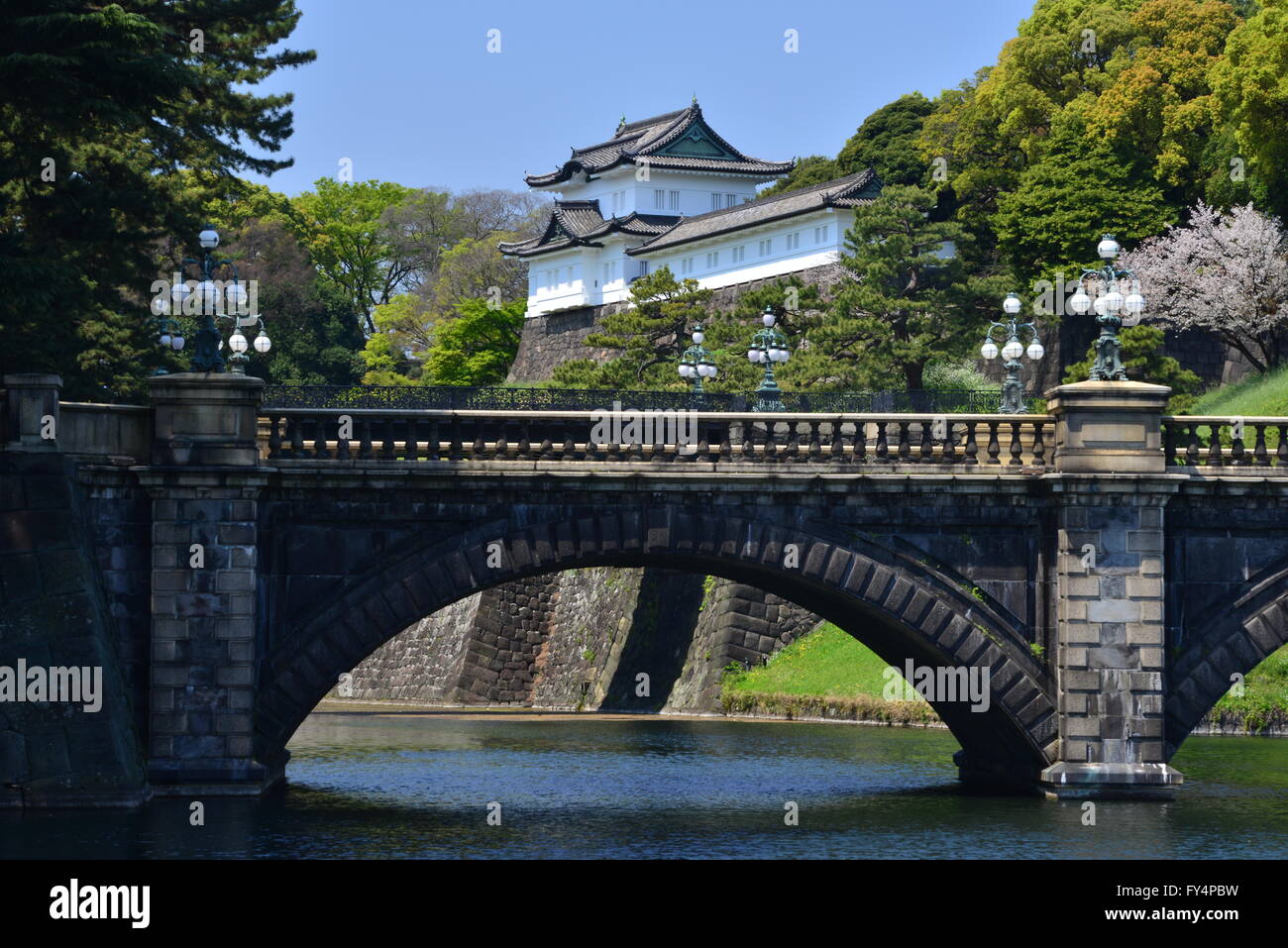 Japan the nijubashi double bridge hi-res stock photography and images ...