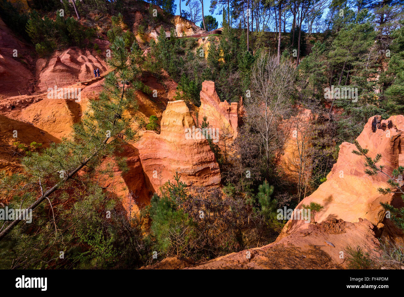 les Ocres de Roussillon Vaucluse Haute Provence France 84 Stock Photo ...