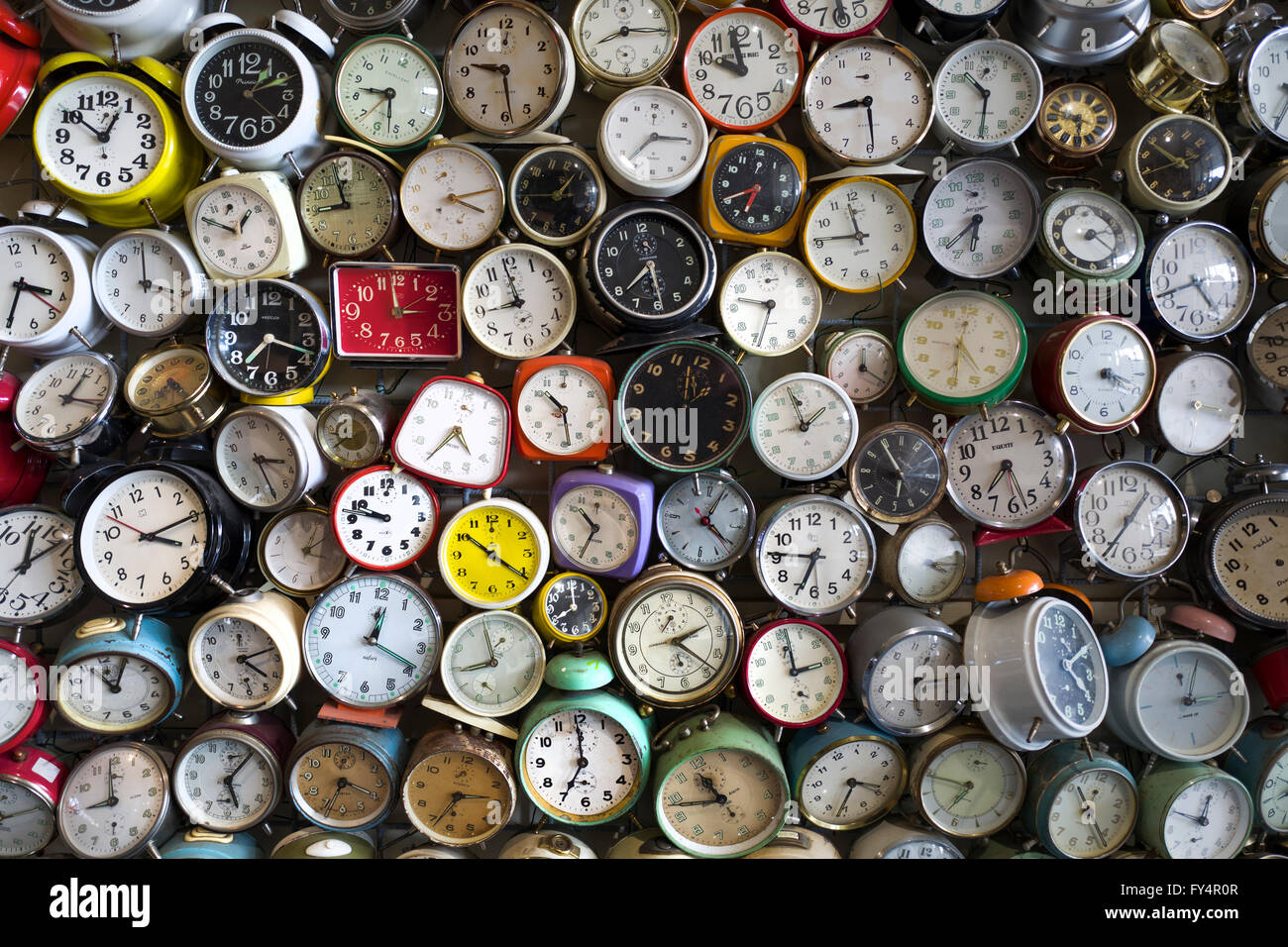 Many clock hi-res stock photography and images - Alamy