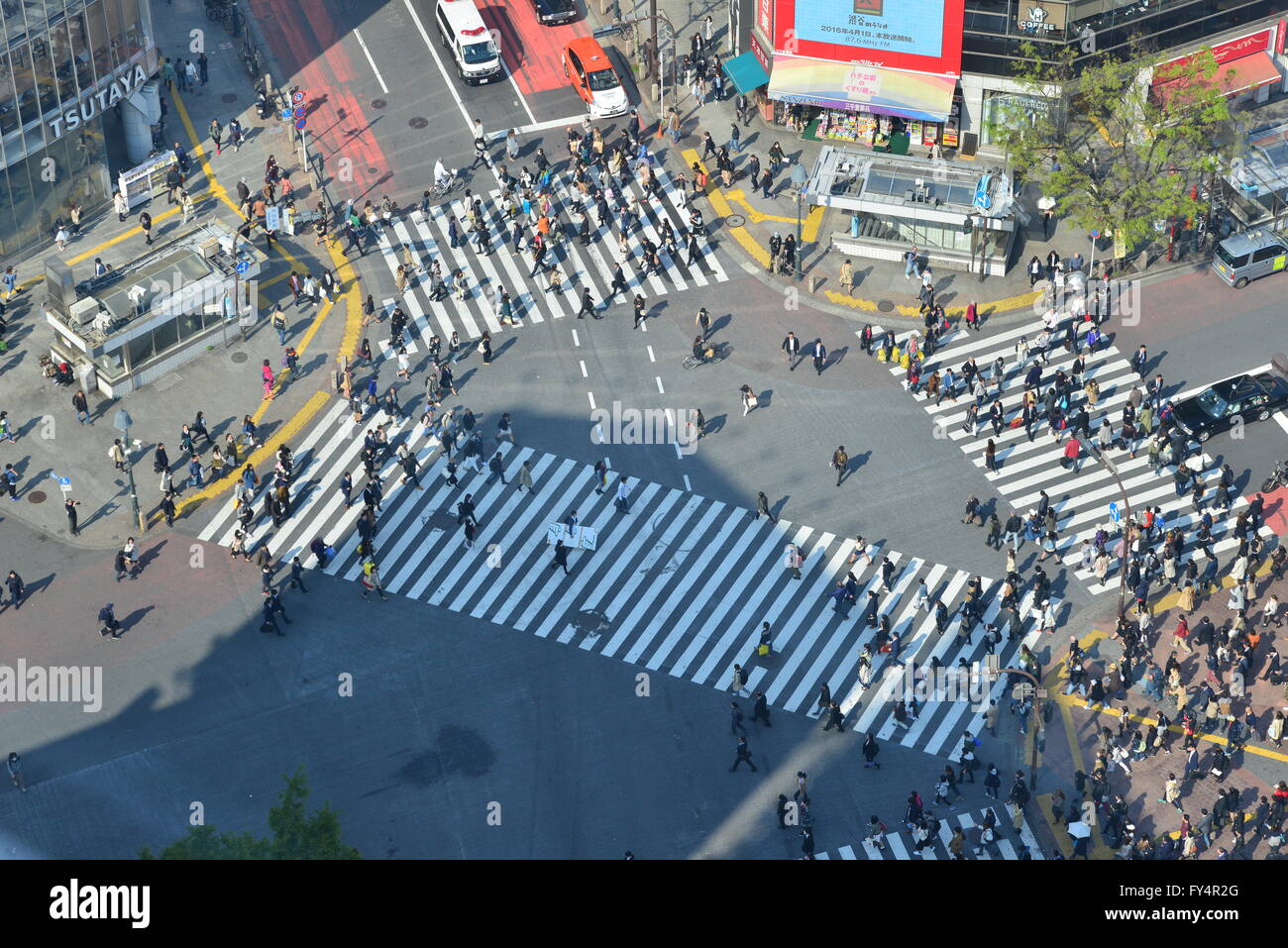Shibuya Crossing, Shibuya, Tokyo, Japan Stock Photo - Alamy