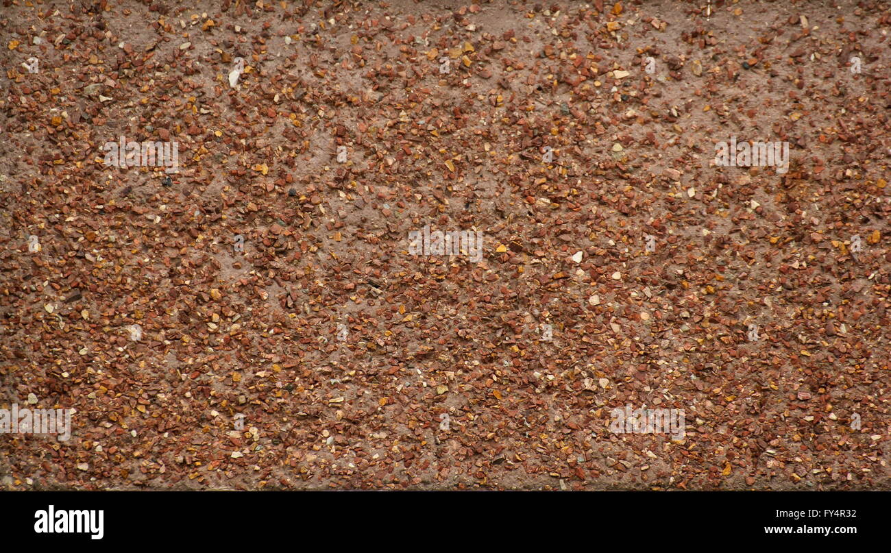 Red gravel texture from wall Stock Photo - Alamy