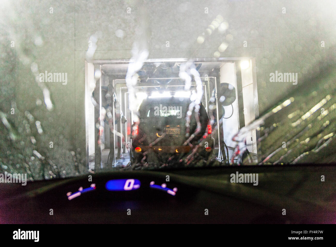 An automated car wash from inside the car Stock Photo - Alamy