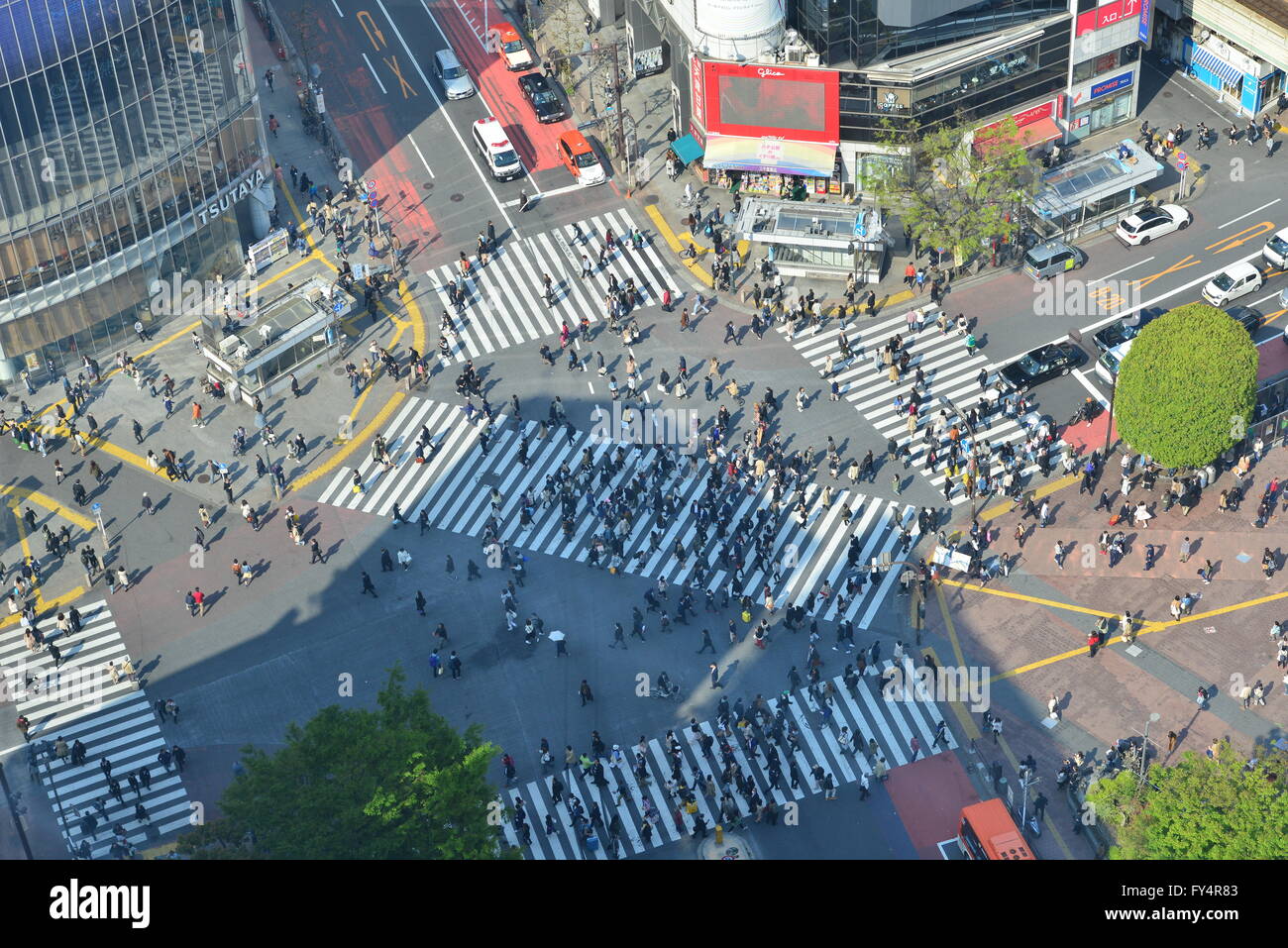 Shibuya Crossing, Shibuya, Tokyo, Japan Stock Photo - Alamy