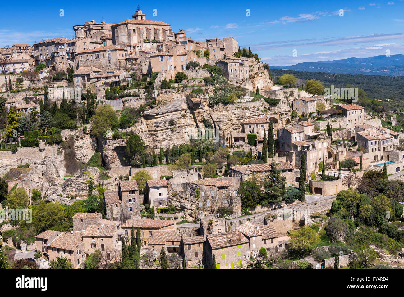 Village de Gordes Vaucluse Provence France 84 Stock Photo, Royalty Free ...