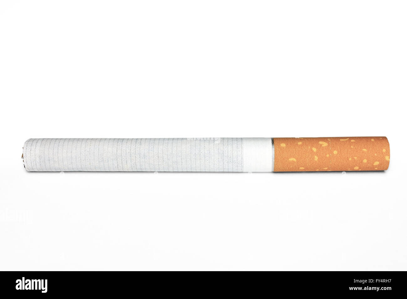 One cigarette isolated on white background Stock Photo - Alamy