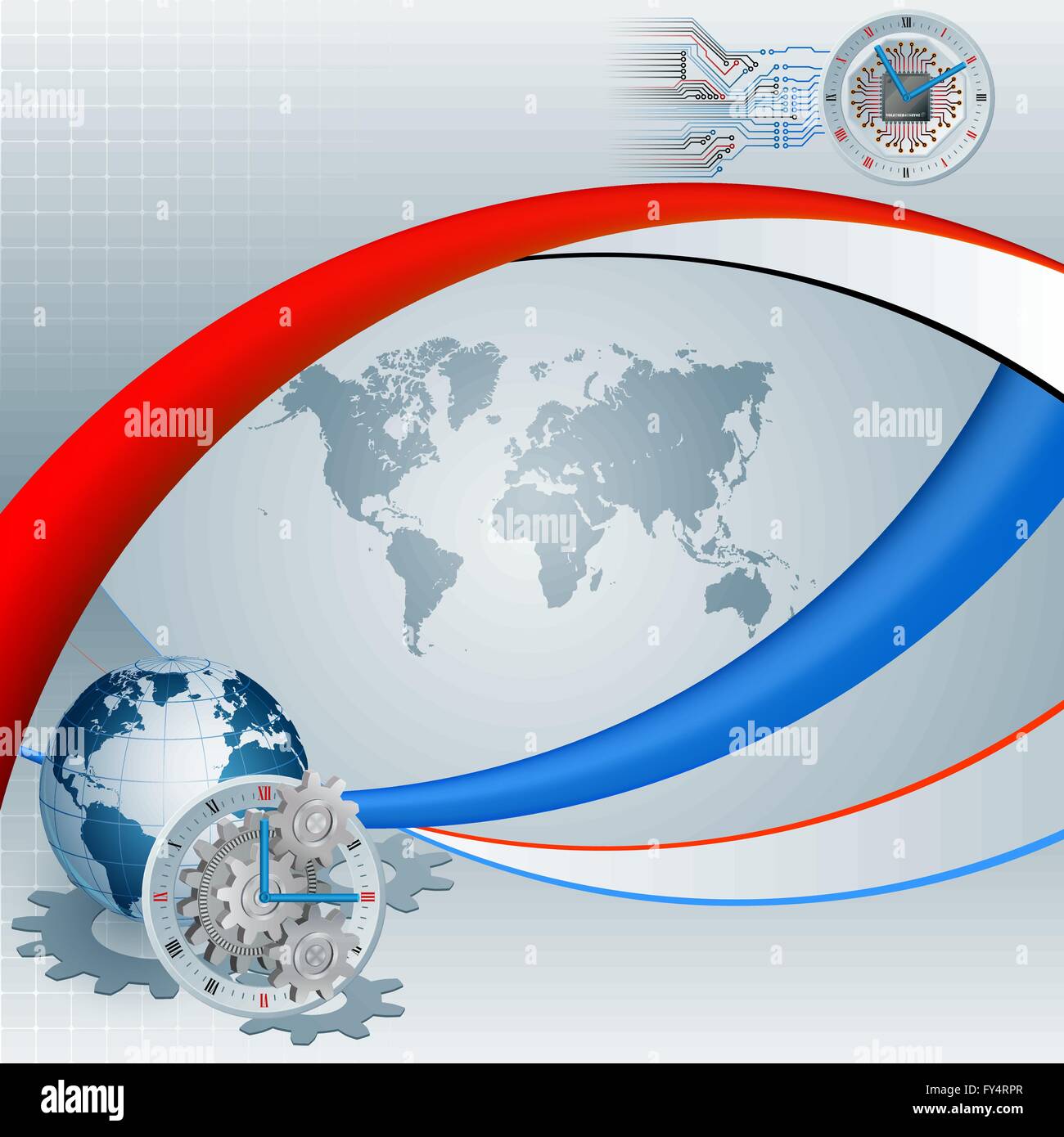 Editable world clocks Stock Vector Images - Alamy