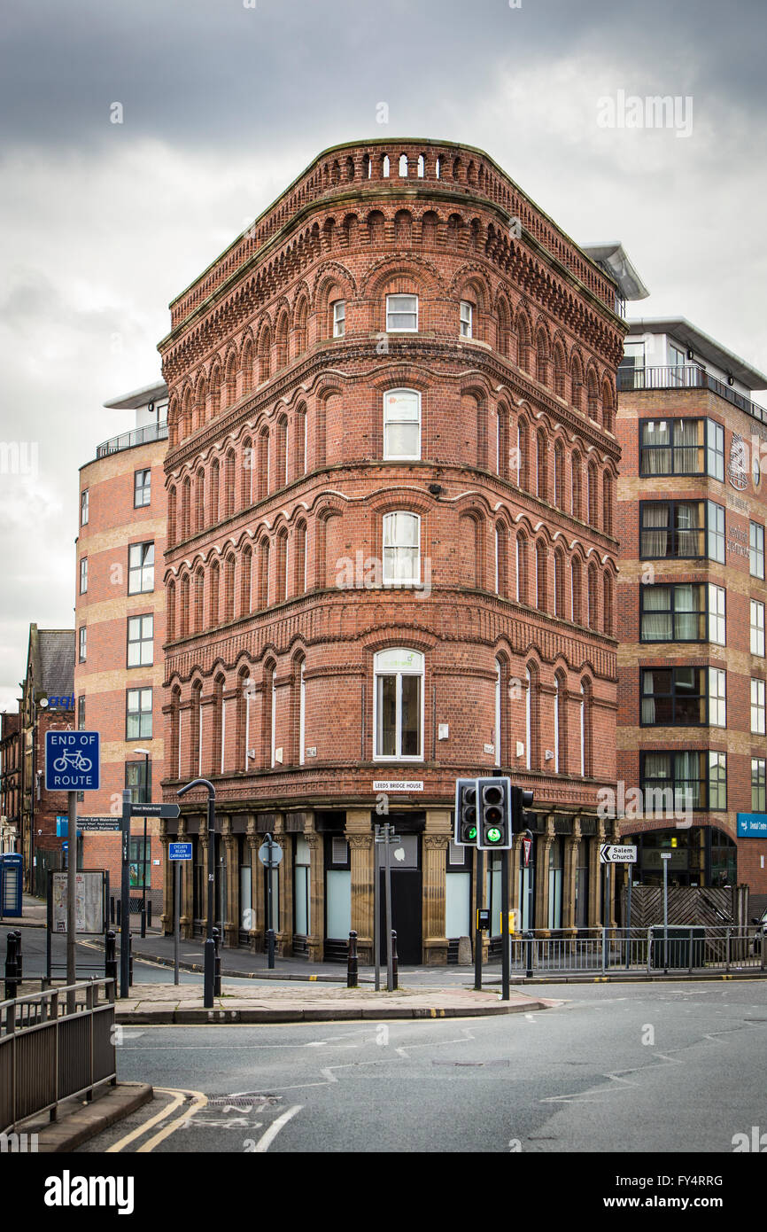 Bridge House Leeds's answer to the Flat Iron Building. Leeds, West ...