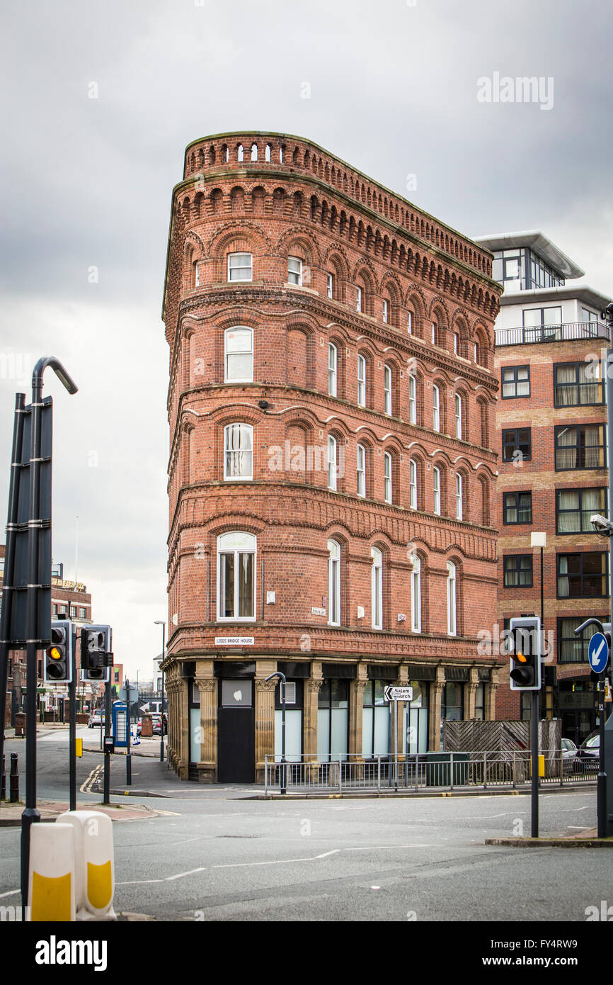 Bridge House Leeds's answer to the Flat Iron Building. Leeds, West ...