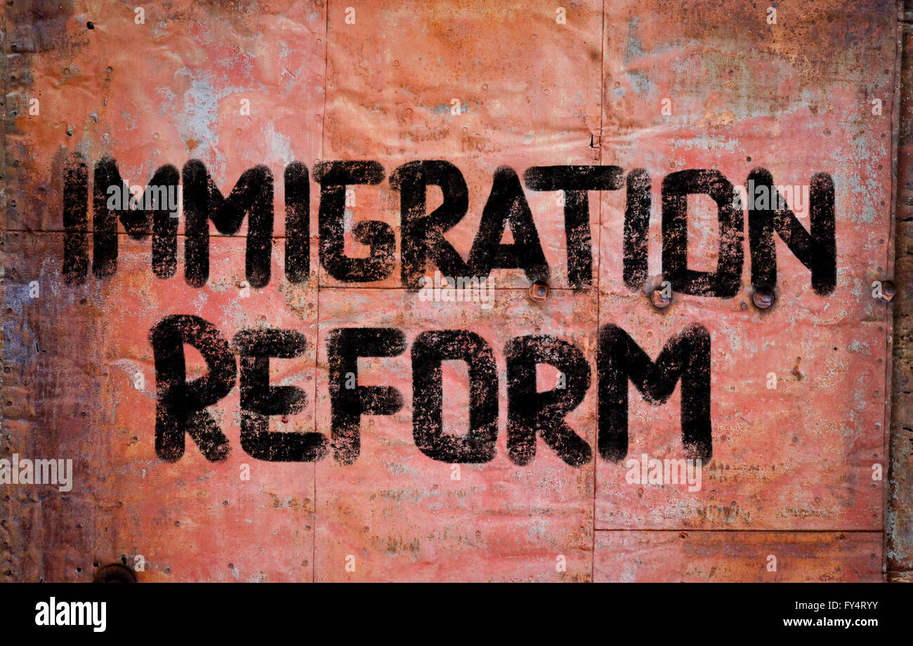 Immigration Reform Concept Stock Photo - Alamy