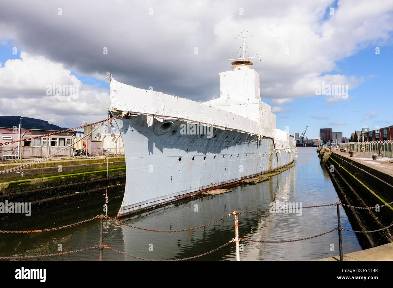 HMS Caroline, a WWI frigate, and last survivor of the Battle of Jutland ...
