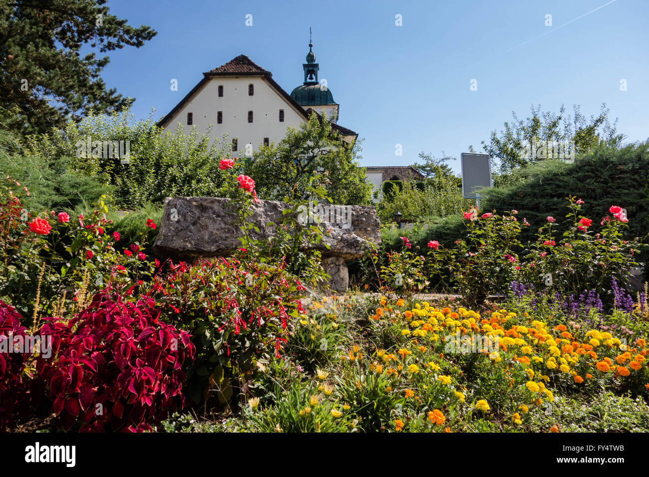 Switzerland, Delemont, Center of Saint Francisco Stock Photo - Alamy