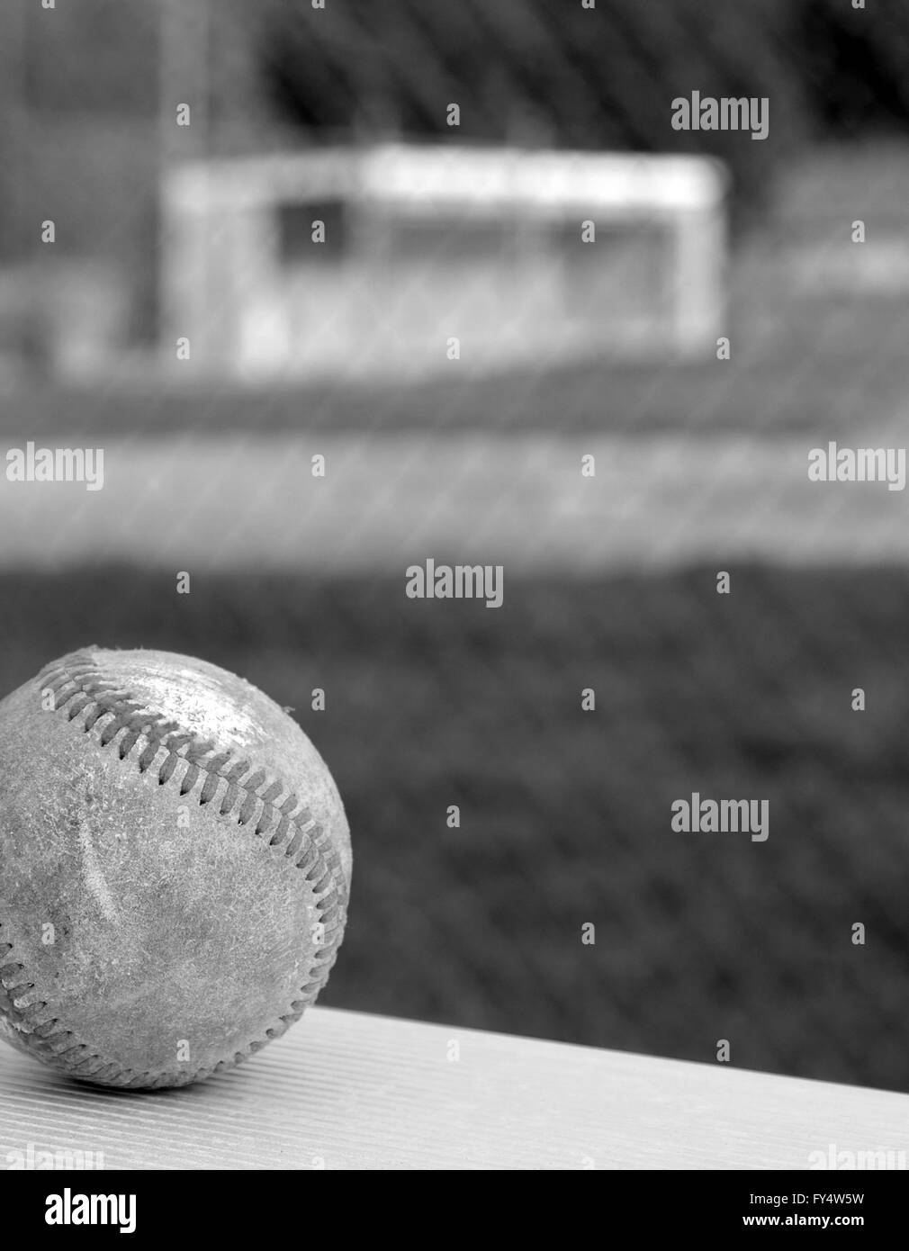 Baseball views with a dugout in the background April 2016 Stock Photo ...