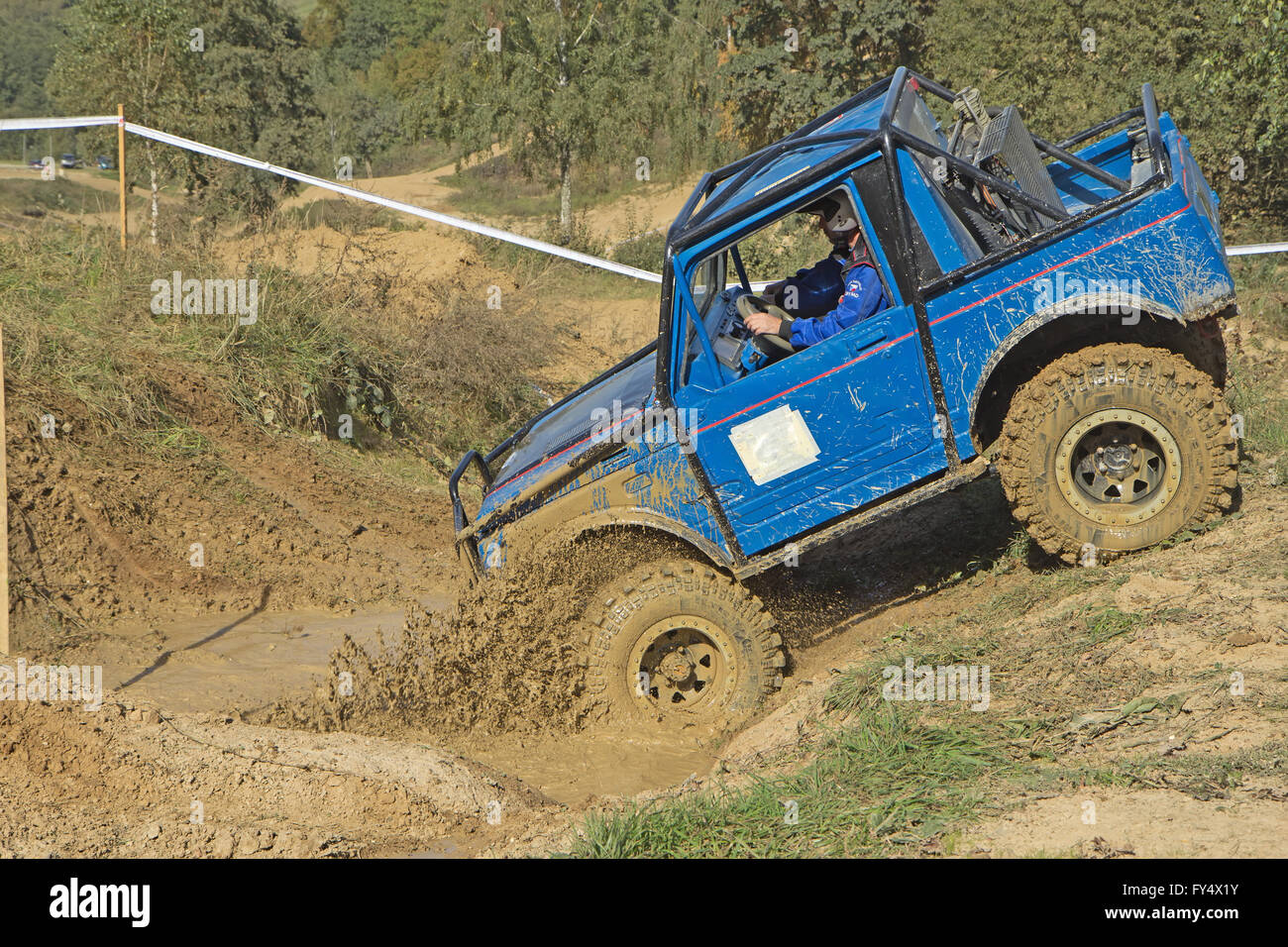 Puddle mud car wheel hi-res stock photography and images - Alamy