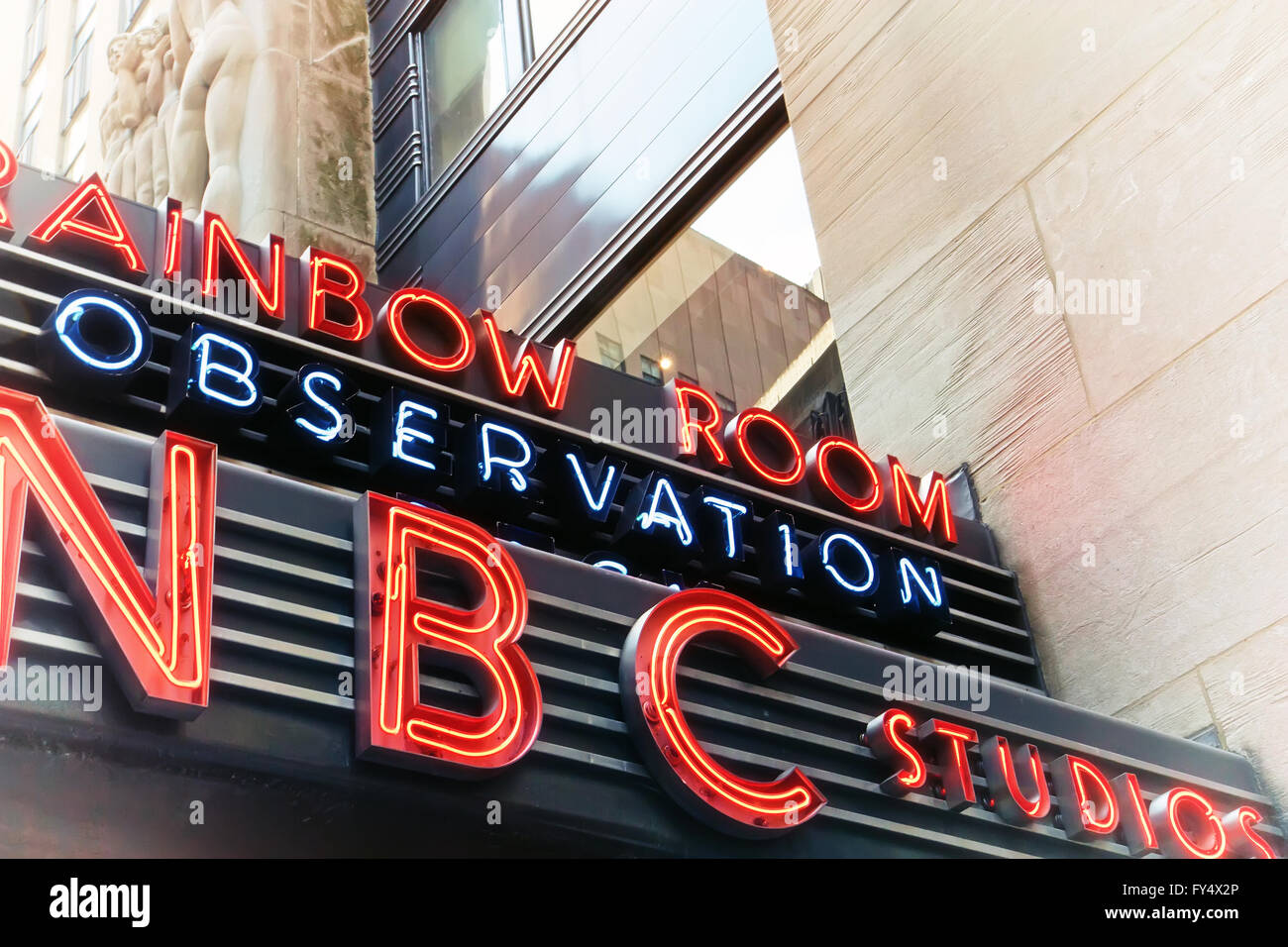 RCS building with observation deck, the Top of the Rock is located ...