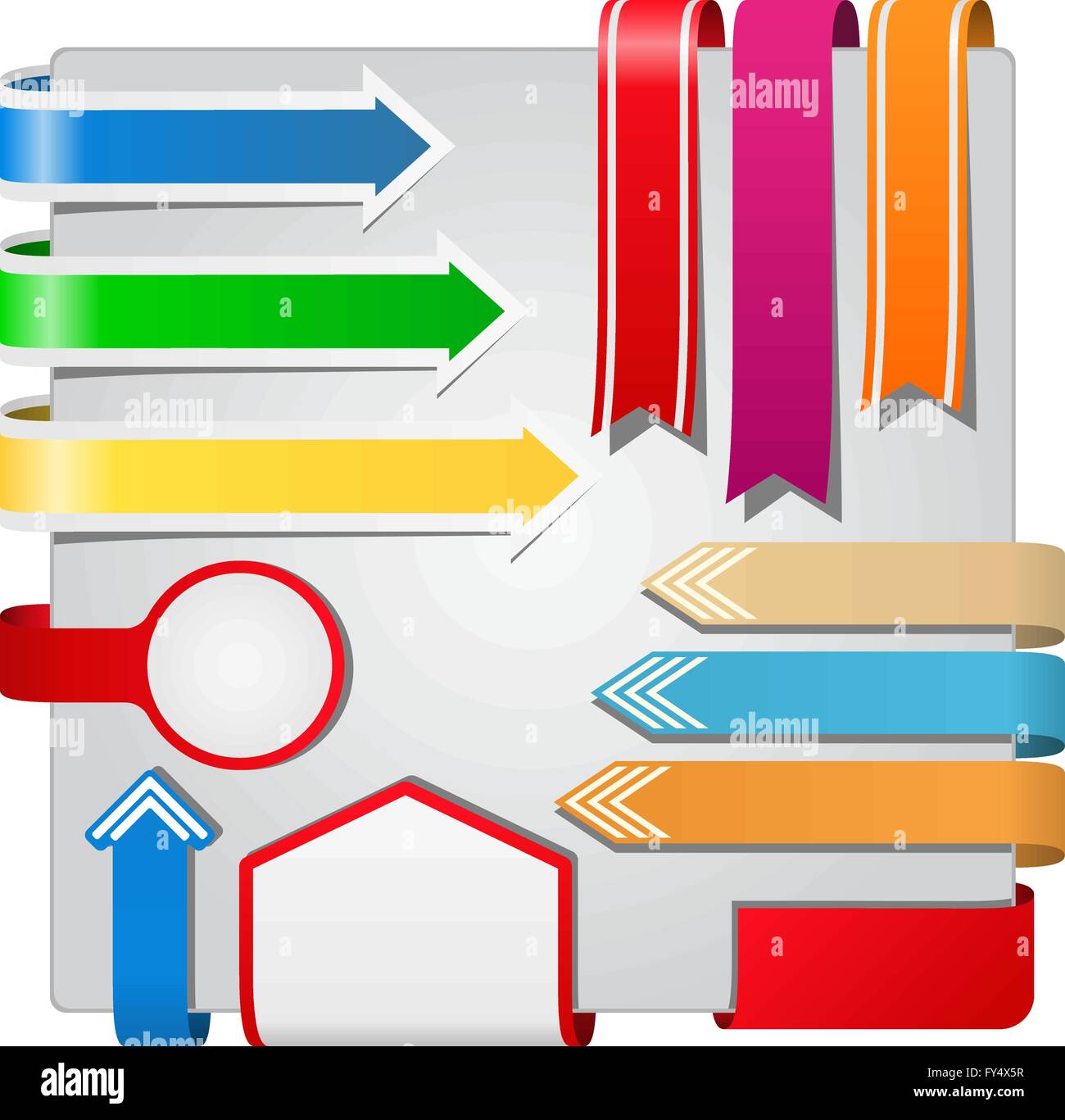 Ribbons and arrows hi-res stock photography and images - Alamy