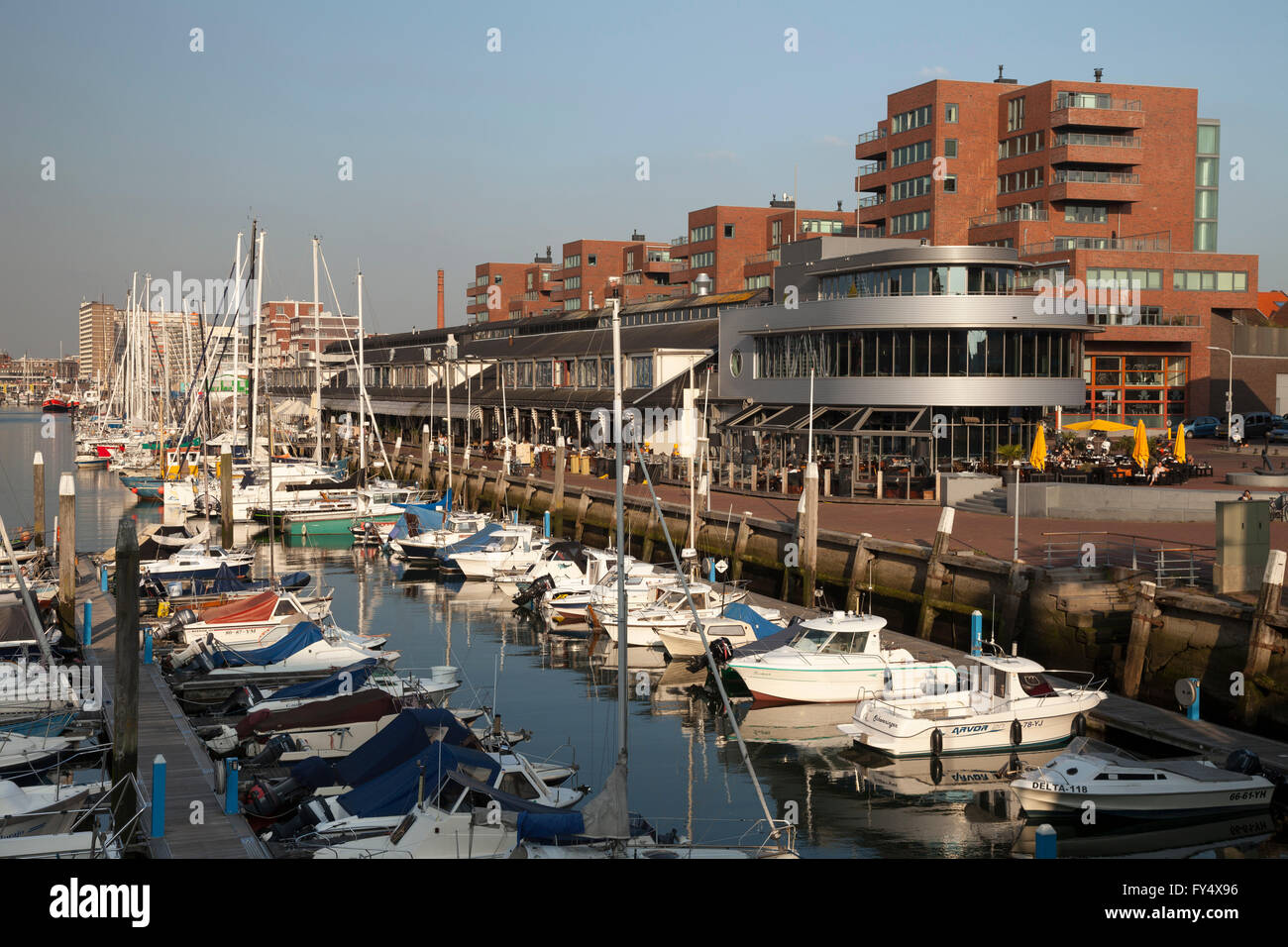Harbour, marina, Scheveningen, The Hague, Holland, The Netherlands ...