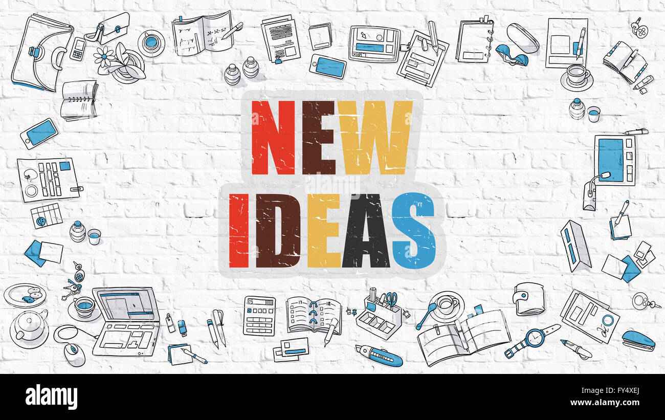 New Ideas on White Brick Wall Stock Photo - Alamy