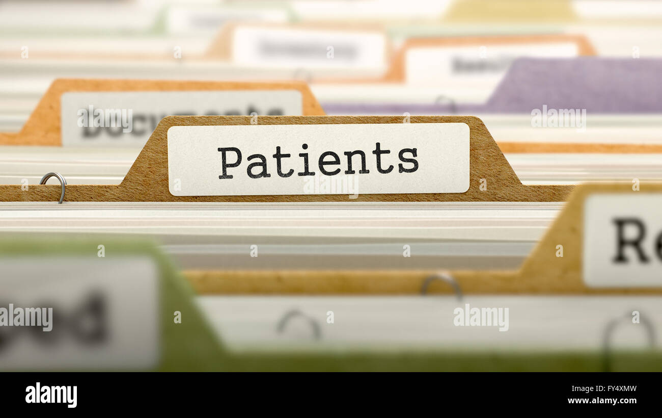 Patients - Folder Name in Directory Stock Photo - Alamy
