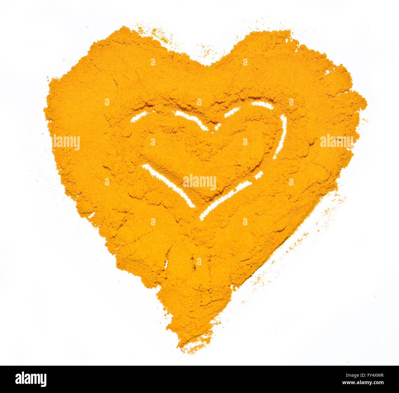 Turmeric Powder Heart Health Stock Photo - Alamy
