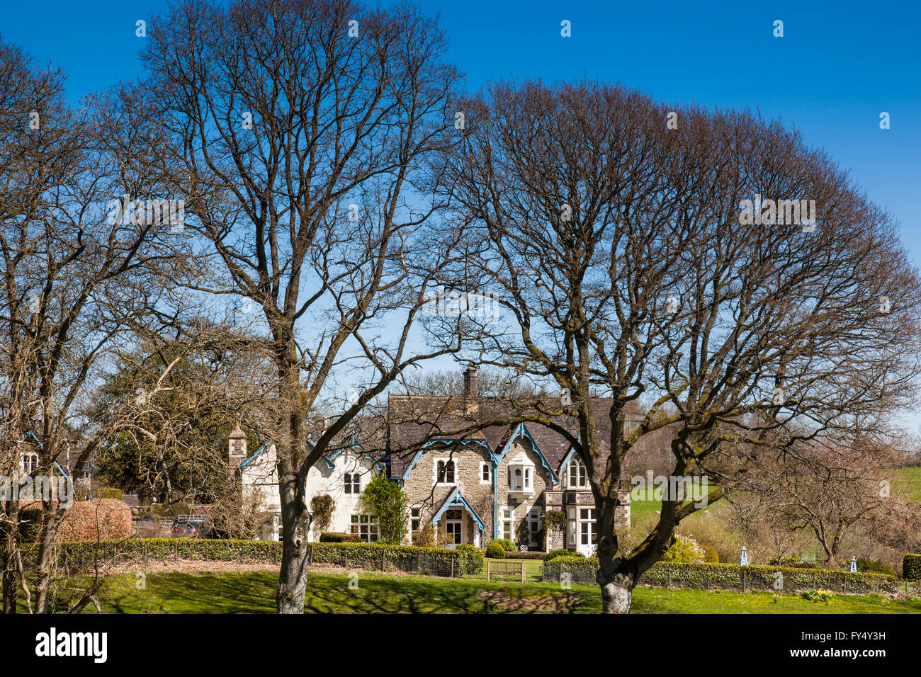Cwm Hall, Cwm, near Clun, Shropshire, where Bruce Chatwin stayed when ...