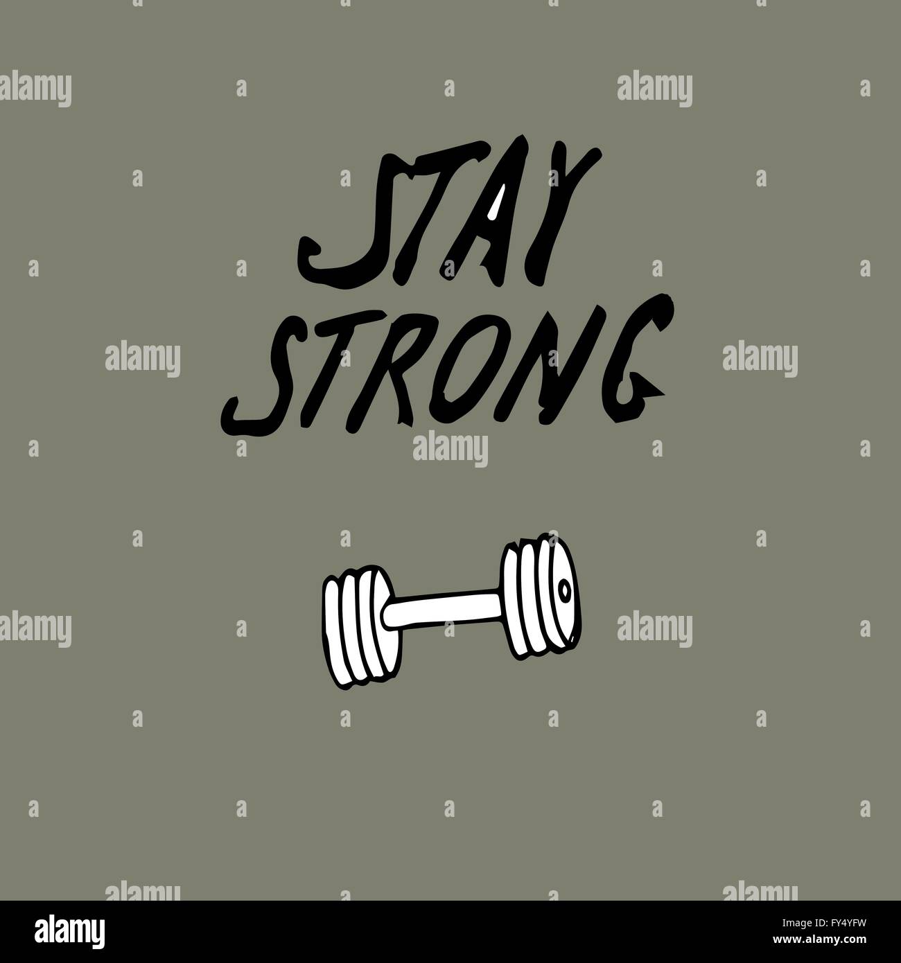 Stay Strong Concept Stock Vector Image & Art - Alamy