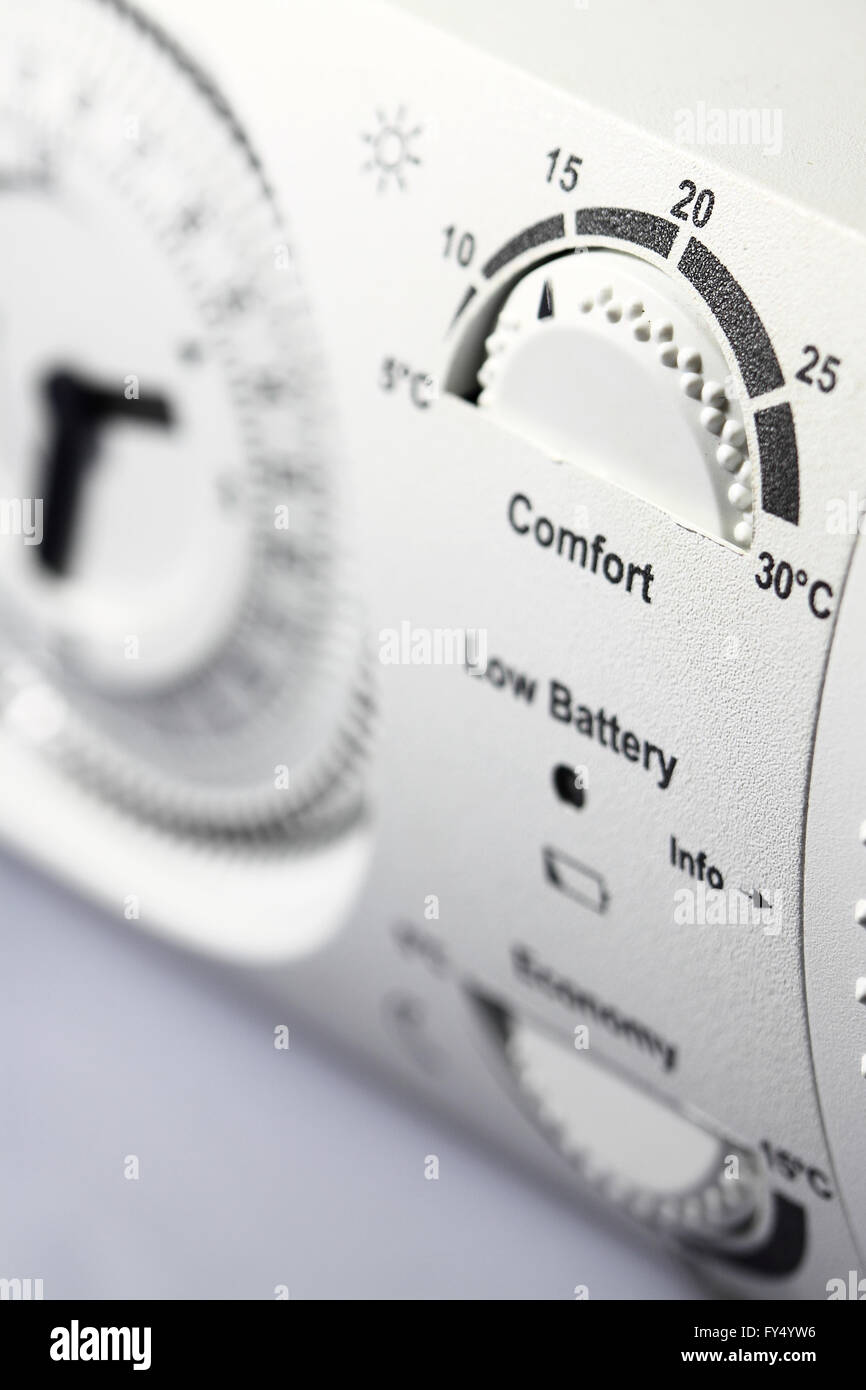 Central heating timer hi-res stock photography and images - Alamy