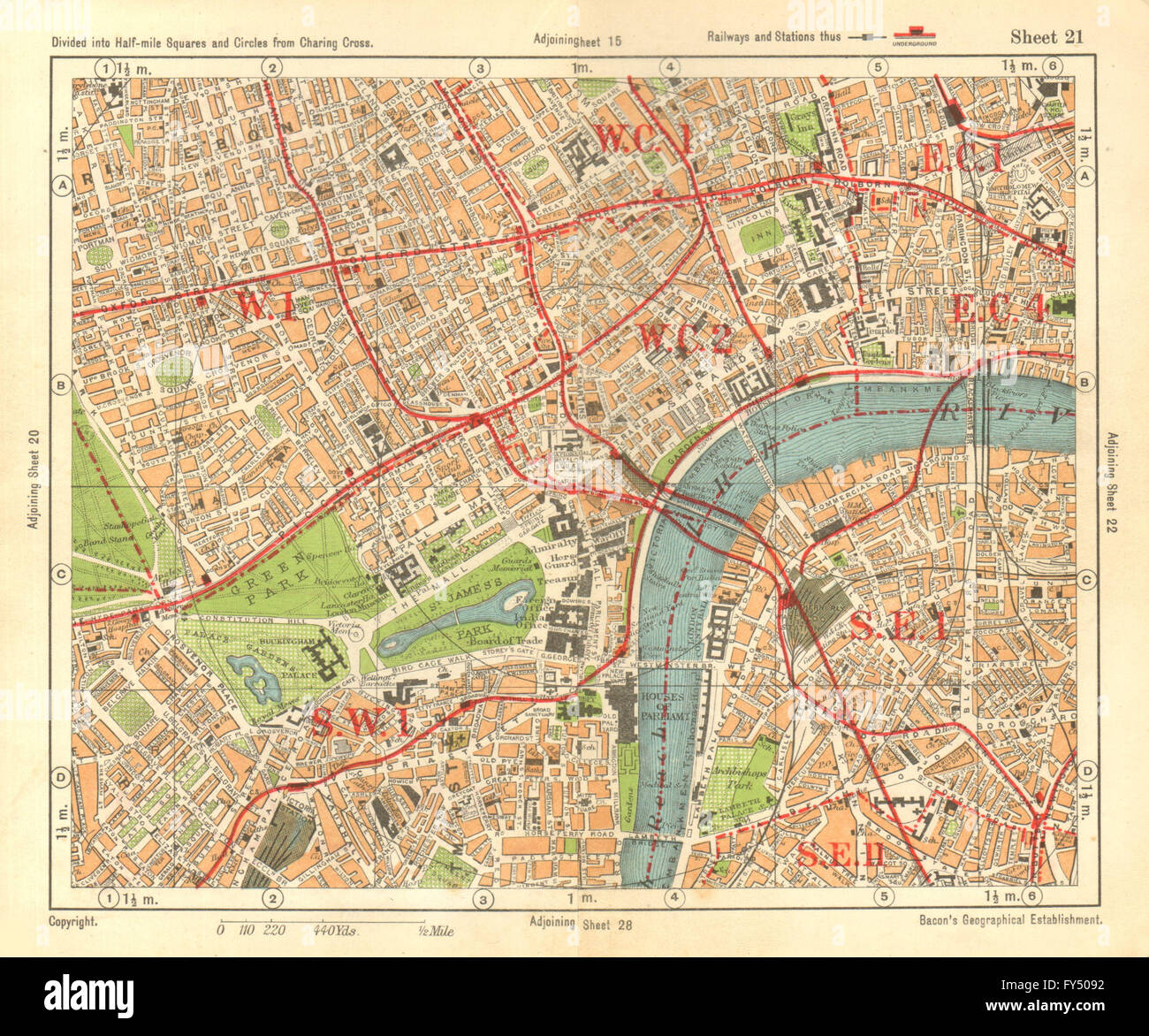 Map london soho hi-res stock photography and images - Alamy