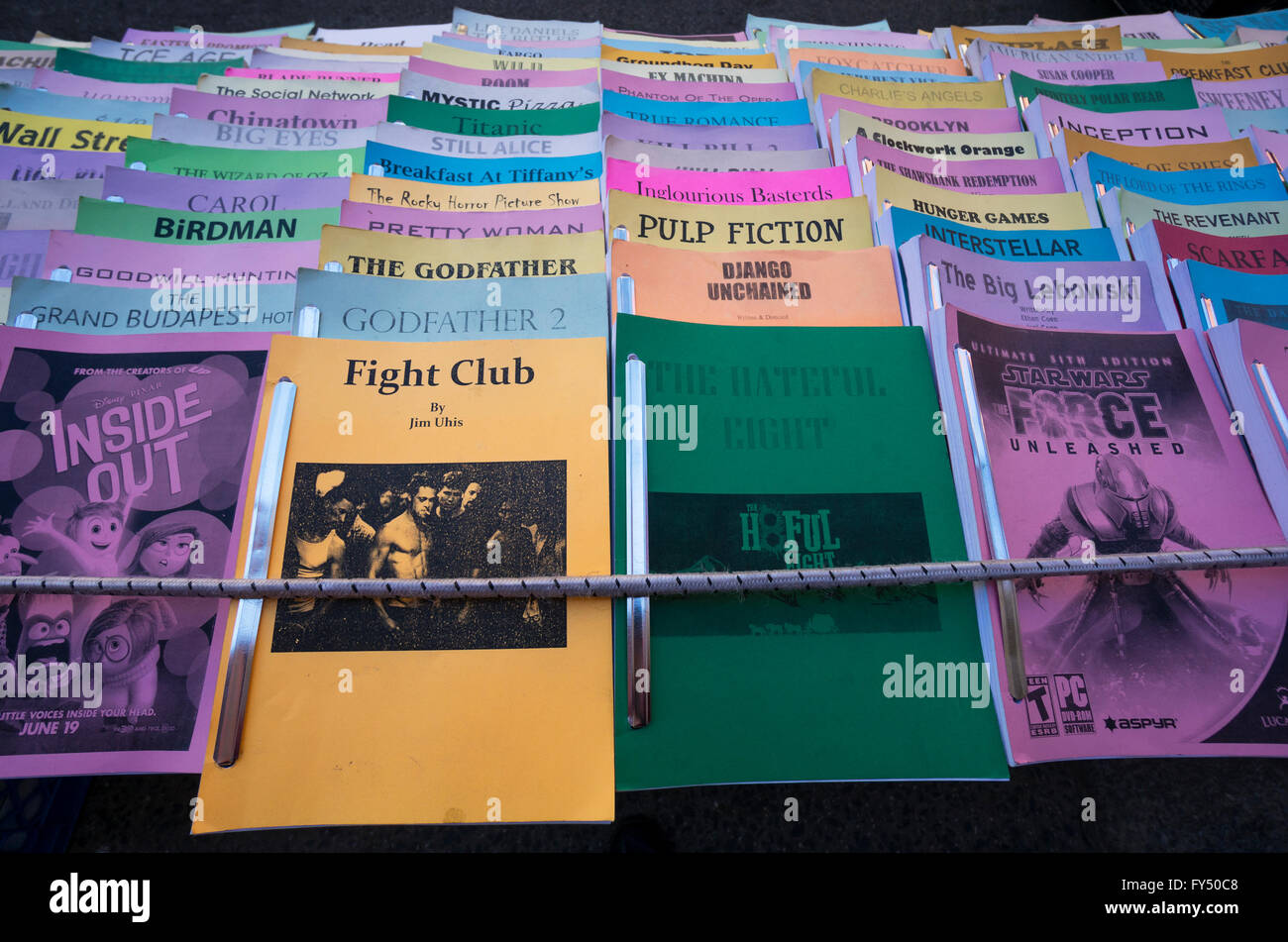 Film scripts in paper folder Stock Photo - Alamy