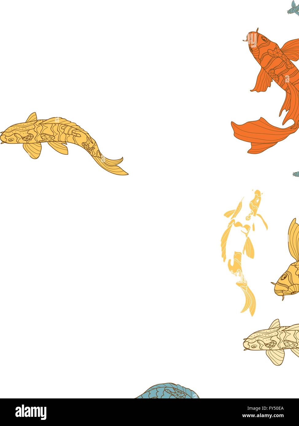 Pattern with koi Stock Vector Image & Art - Alamy