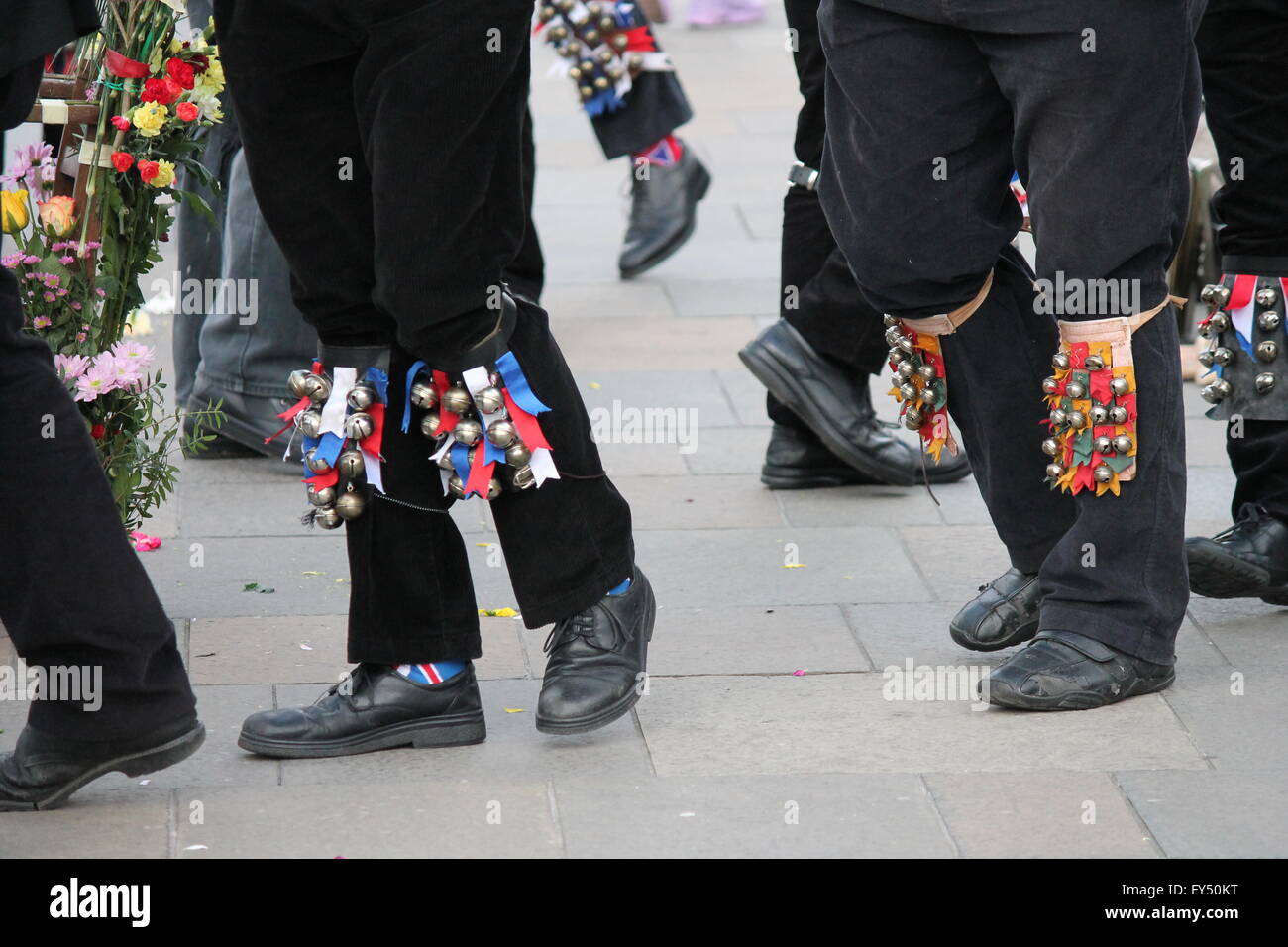 Morris dancers leg bells stock photo, stock, photograph, image, picture ...