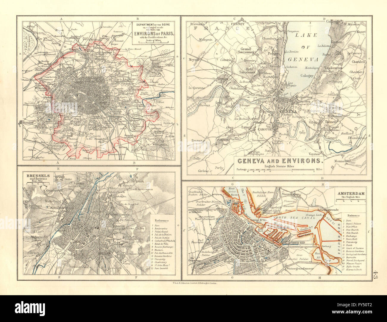 Paris 7th map hi-res stock photography and images - Alamy