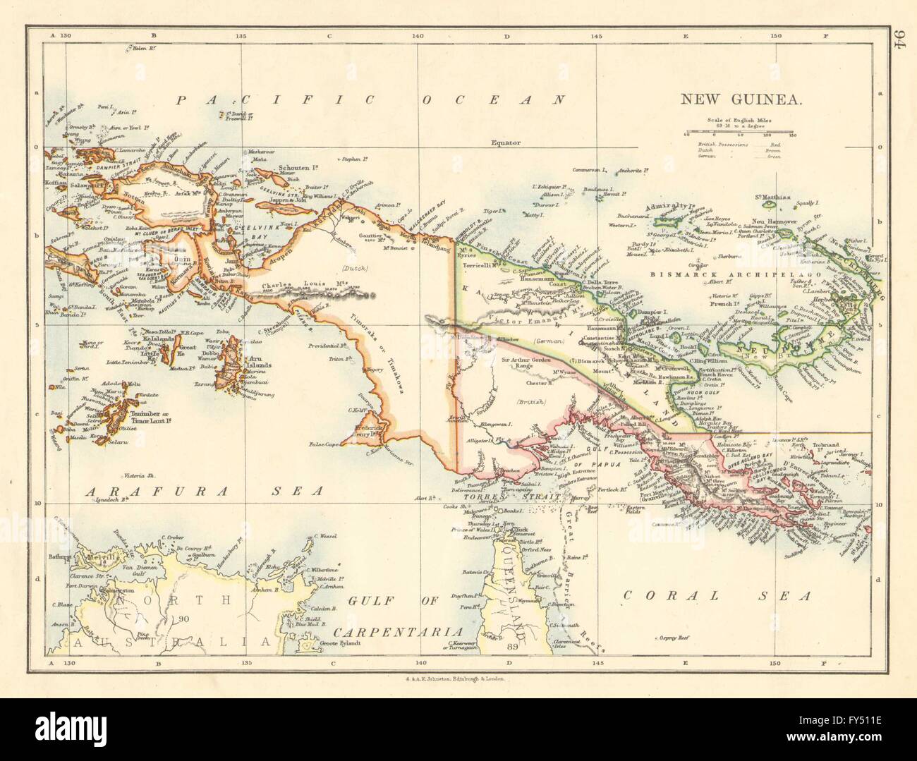 COLONIAL NEW GUINEA. Kaiser Wilhelm Land. British & Dutch New Guinea ...
