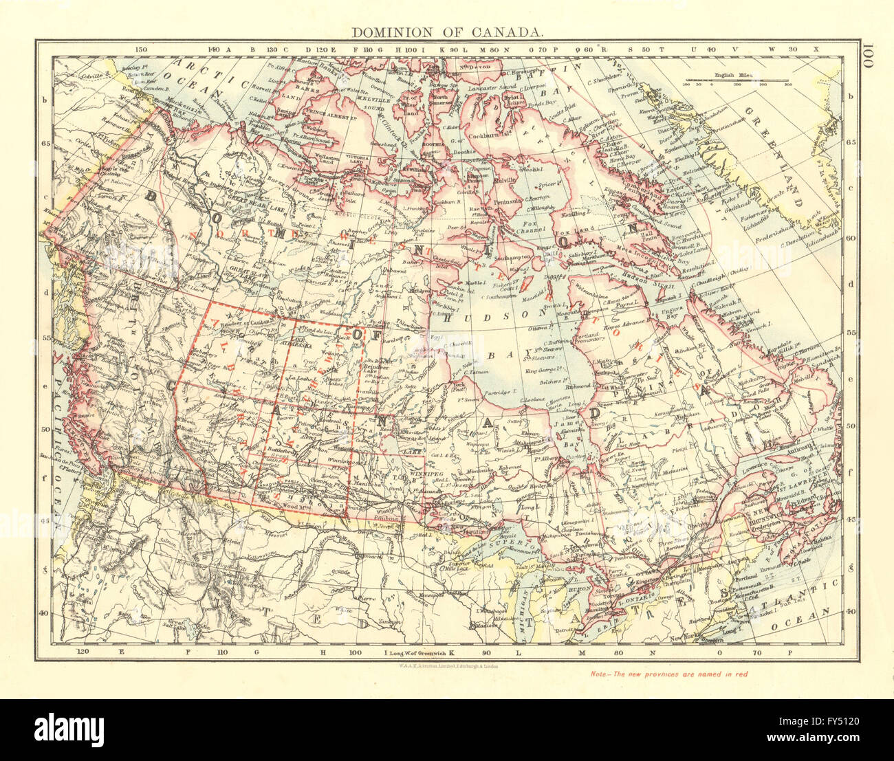 Canada map red hi-res stock photography and images - Alamy