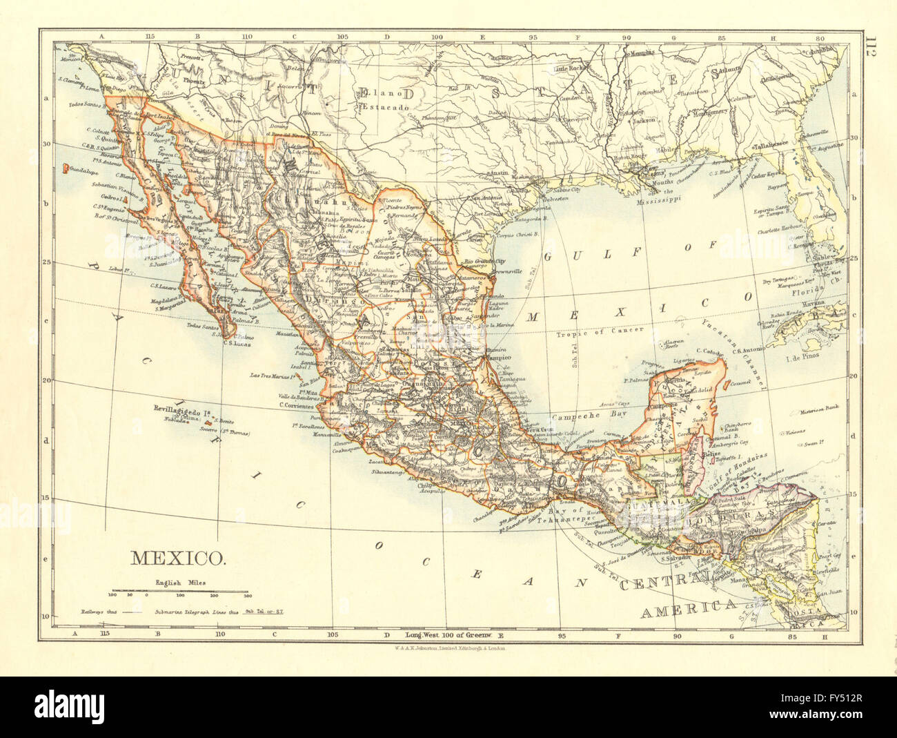 British honduras map hi-res stock photography and images - Alamy