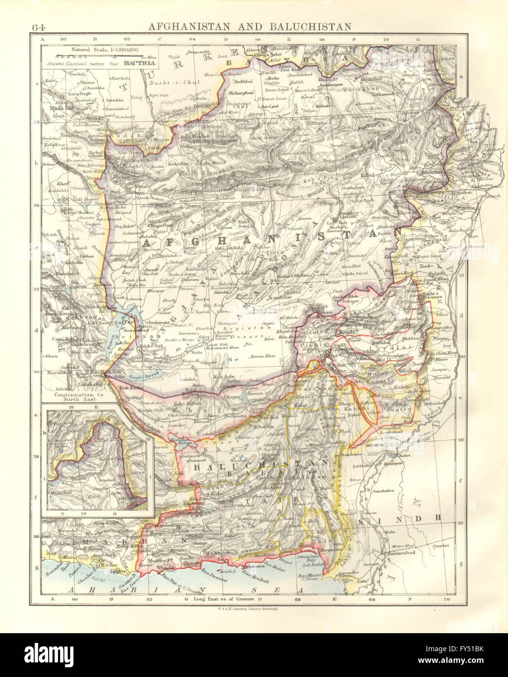 AFGHANISTAN & BALUCHISTAN. Kabul. Pakistan Chagai Zhob Loralai, 1920 ...