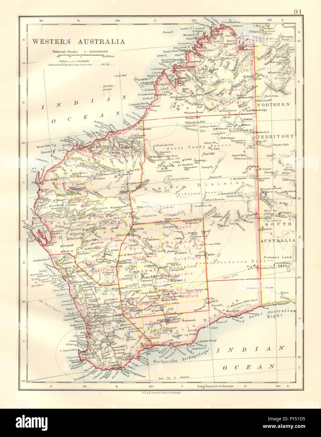Australia map 1920 hi-res stock photography and images - Alamy