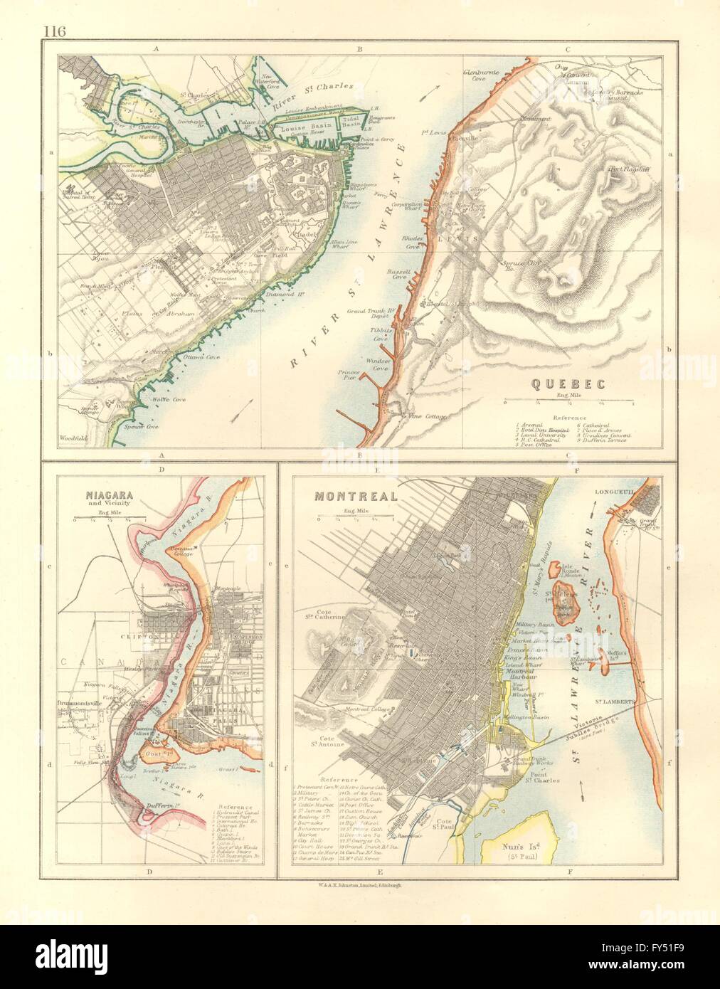 Antique map of montreal 1920 hi-res stock photography and images - Alamy