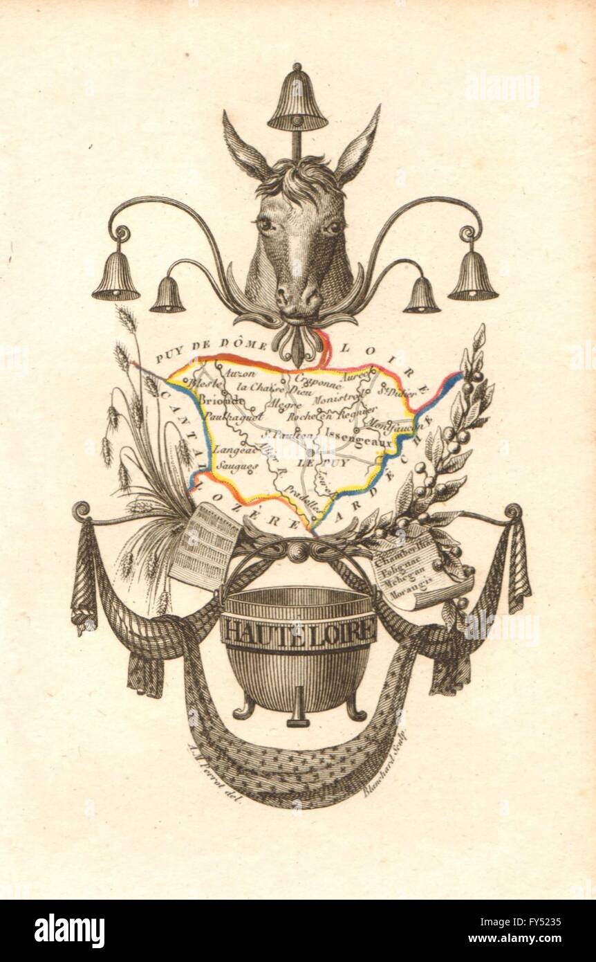 Haute loire map hi-res stock photography and images - Alamy