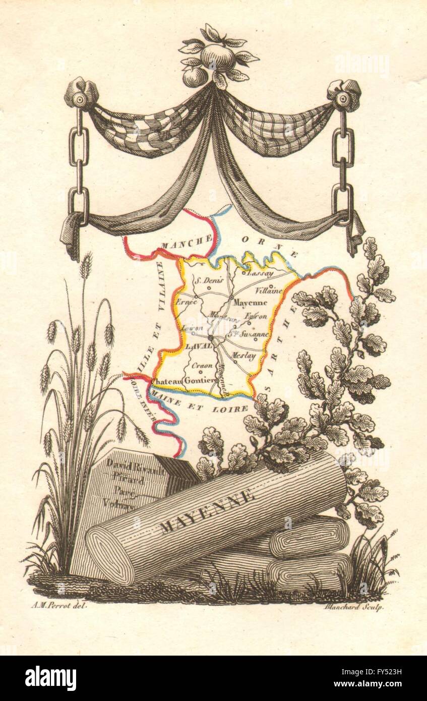 Mayenne Map High Resolution Stock Photography and Images - Alamy