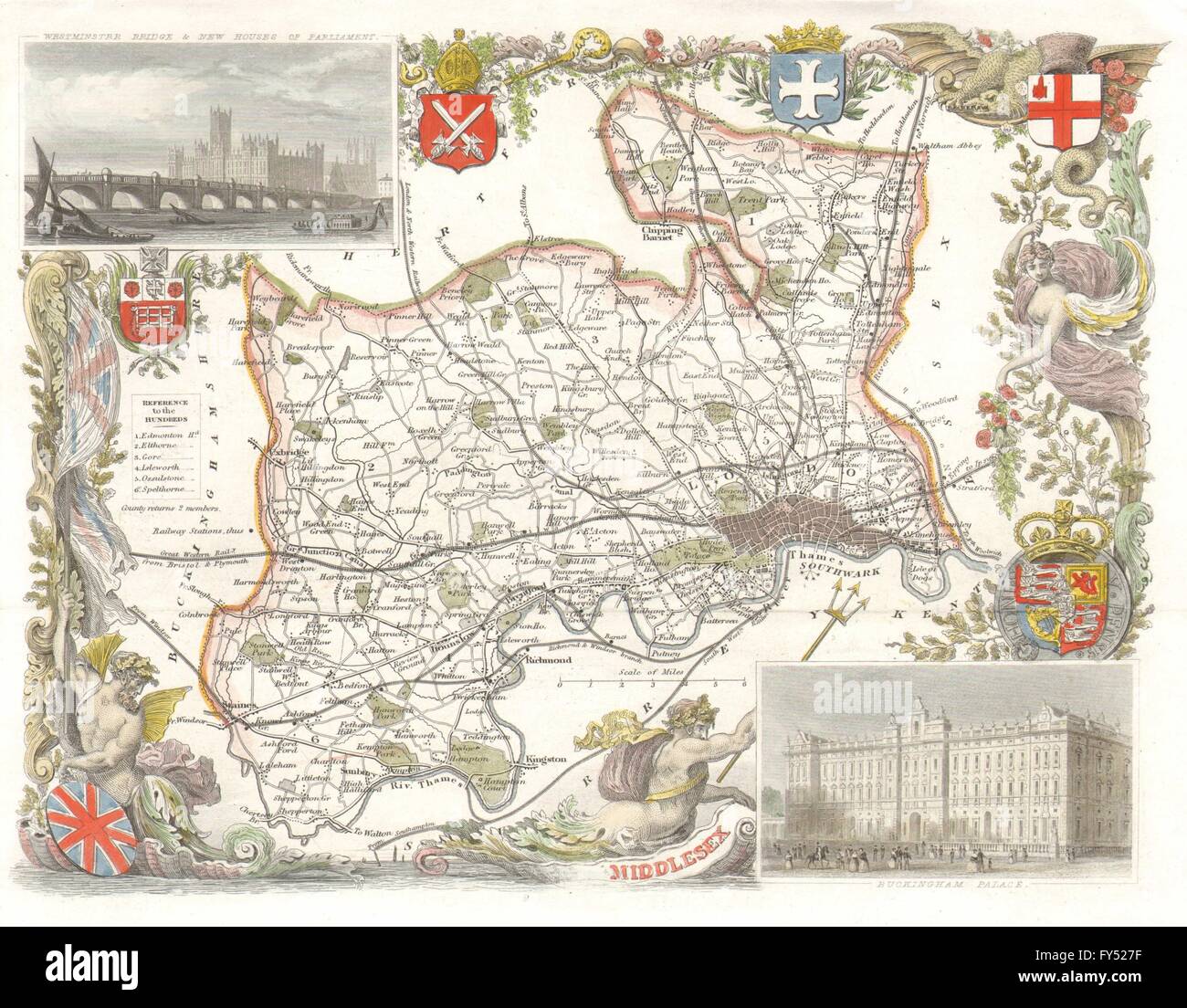Map of westminster 19th century hi-res stock photography and images - Alamy