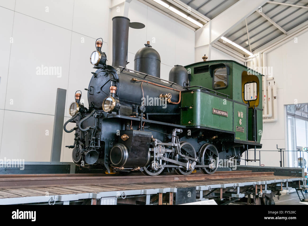 Waldenburger Bahn 750mm narrow gauge steam engine no 6, built in 1912 ...
