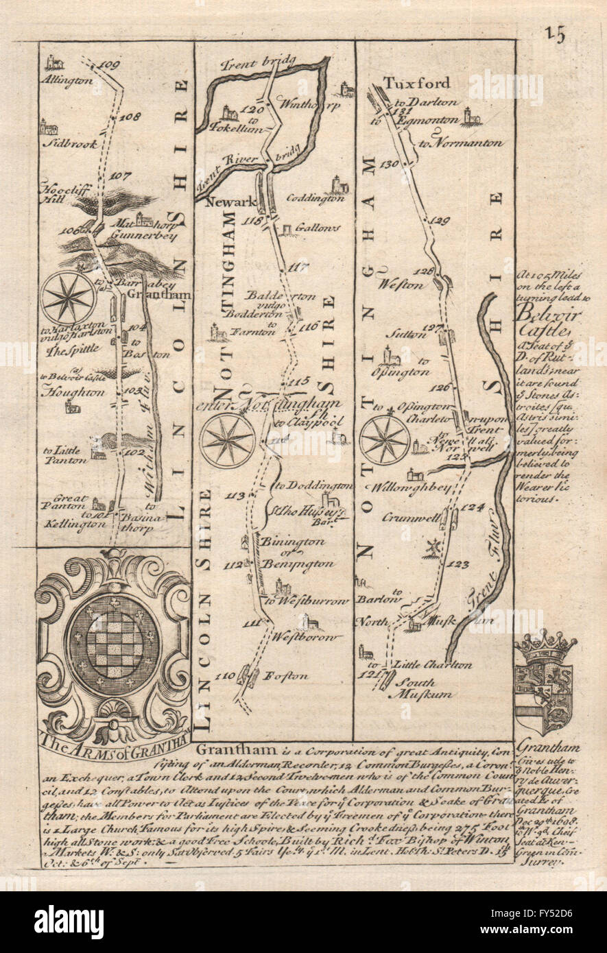 Map of tuxford hi-res stock photography and images - Alamy