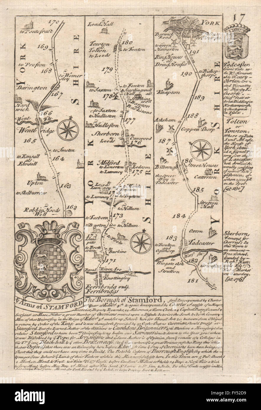 Map of knottingley hi-res stock photography and images - Alamy