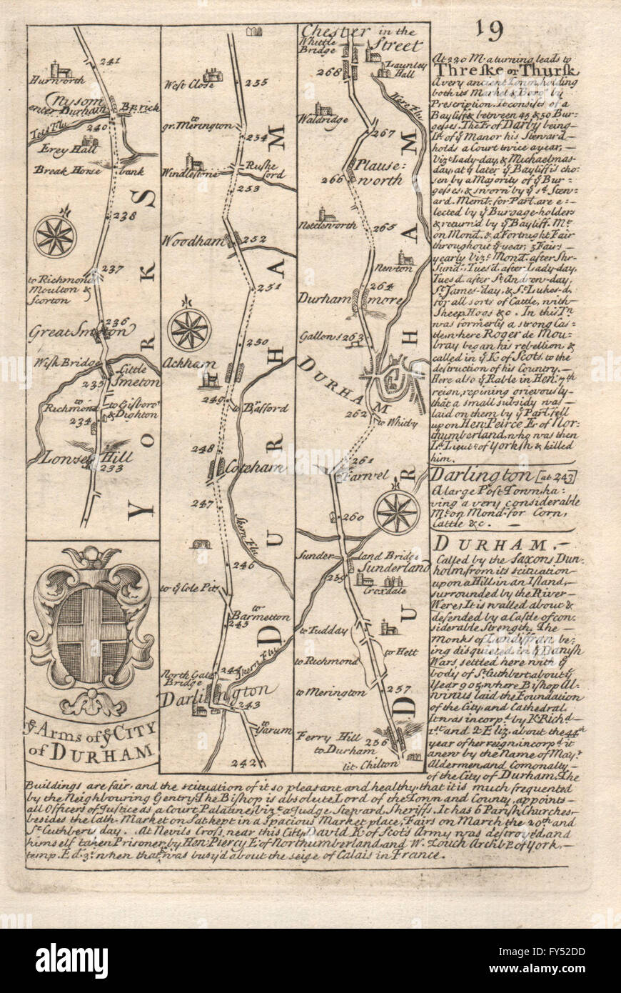 Darlington map hi-res stock photography and images - Alamy