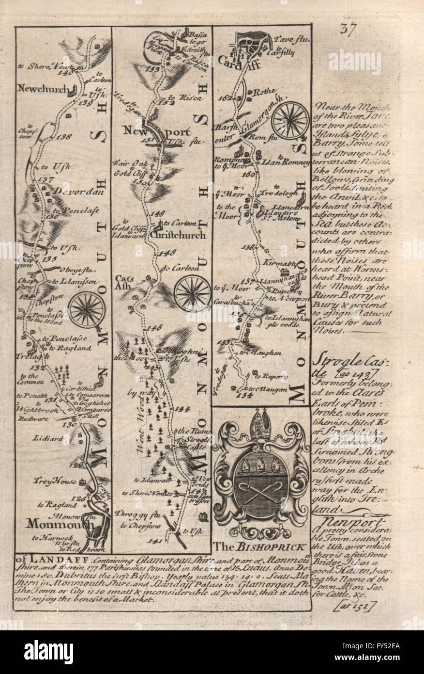 Cardiff map 18th century hi-res stock photography and images - Alamy
