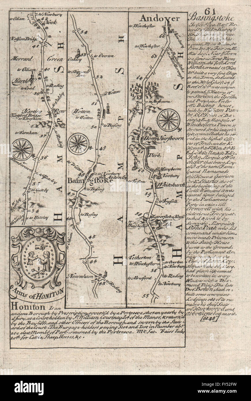 Map of andover hi-res stock photography and images - Alamy