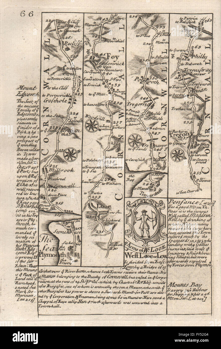 Map of tywardreath hi-res stock photography and images - Alamy