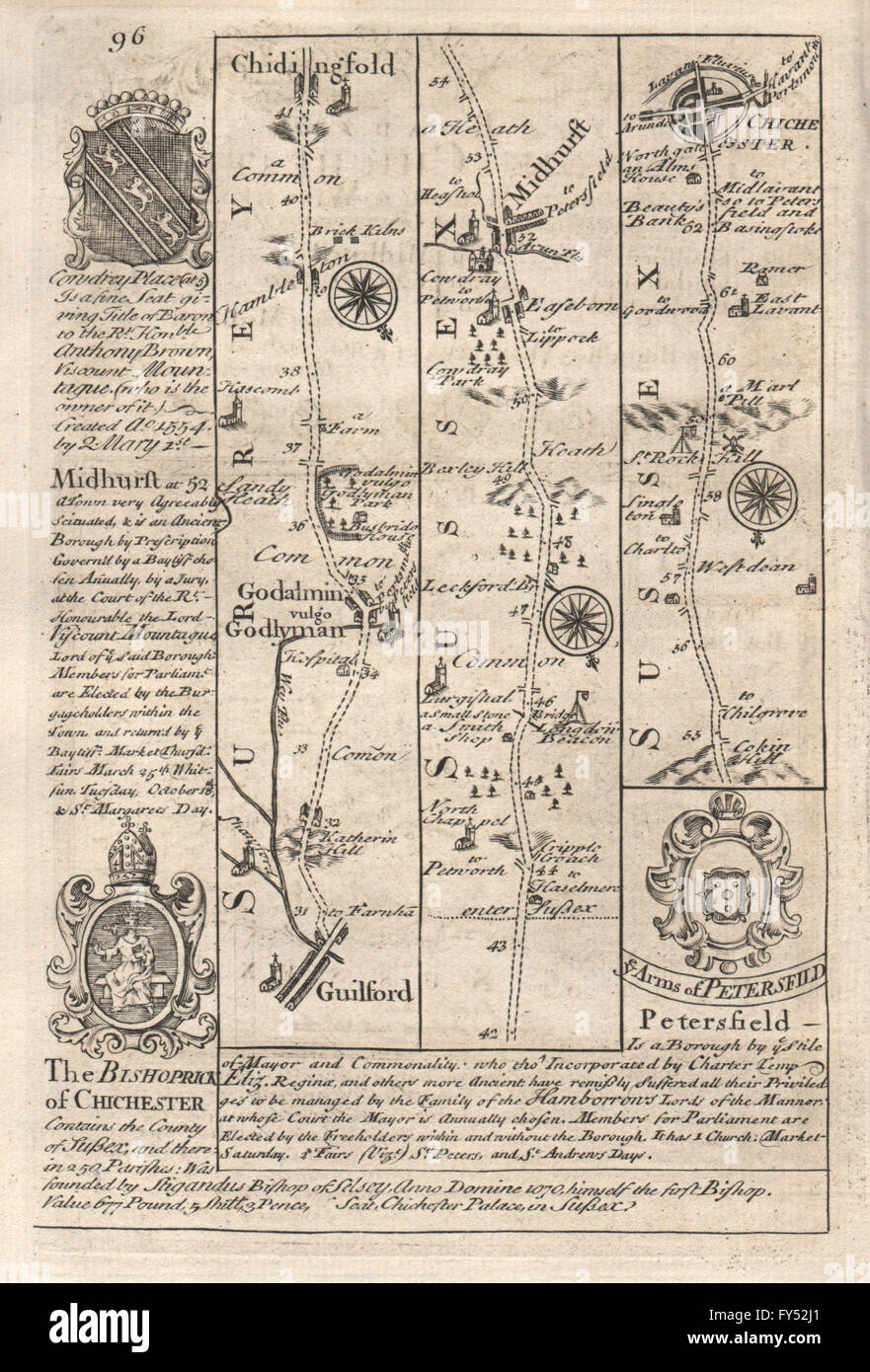 Map of midhurst hi-res stock photography and images - Alamy